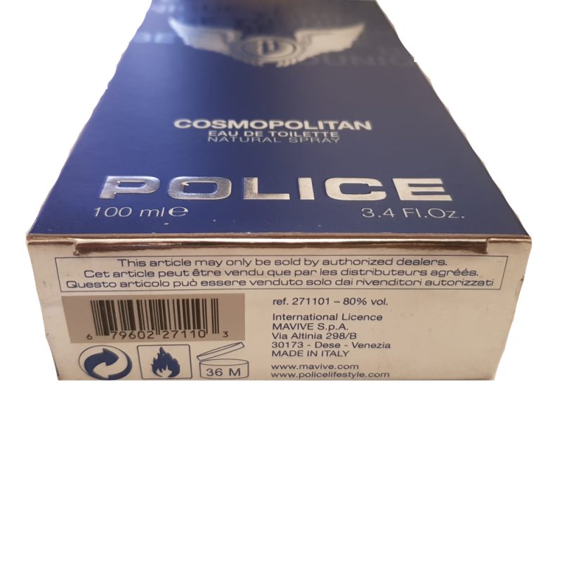 Police Cosmopolitan Eau De Toilette 100ml - Dapper N Dame